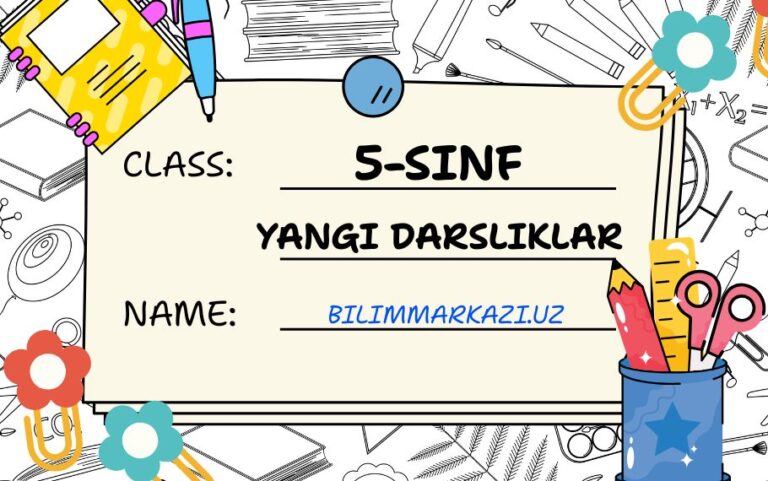 Fanlardan 7-sinf maktab darsliklari.