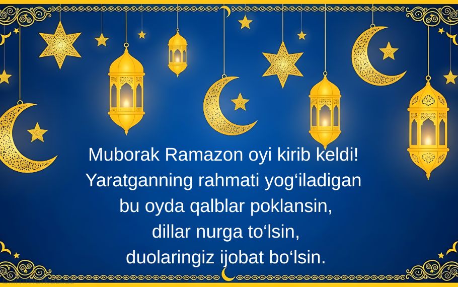 Ramazon muborak 2026 – Eng chiroyli tabriklar va duolar