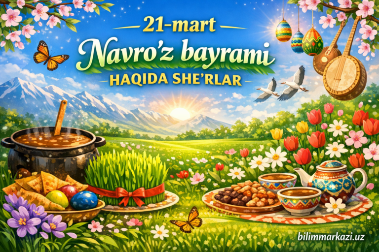 21-mart Navro'z bayrami haqida sherlar